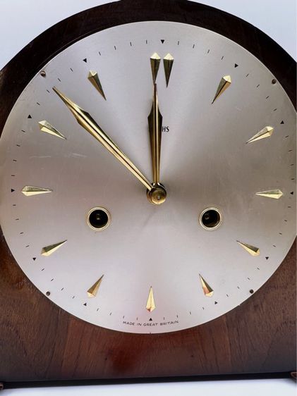 VINTAGE SMITHS AMBERLEY FLOATING BALANCE STRIKING MANTEL CLOCK Made in ...