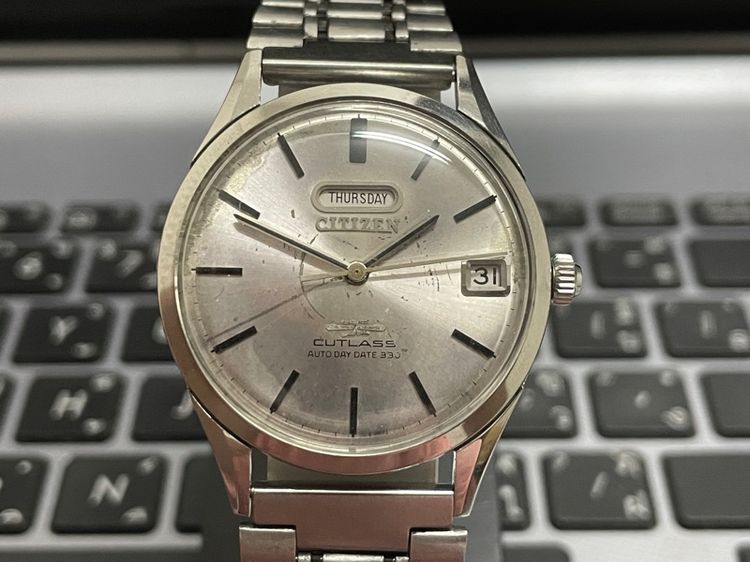 Citizen ChronoMaster Auto Date หลังเหรียญทองนกอินทรี - Kaidee