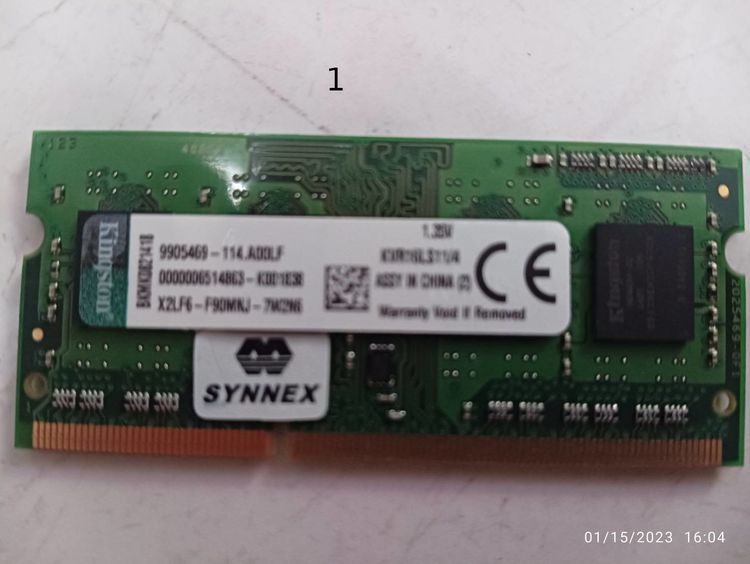 ขาย RAM Notebook มือสอง DDR3L Bus 1600 ขนาด 4GB - Kaidee