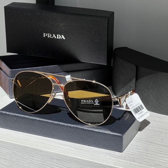แว่นตากันแดด PRADA ทรงนิยม aviator topgun - 368893092 - Kaidee