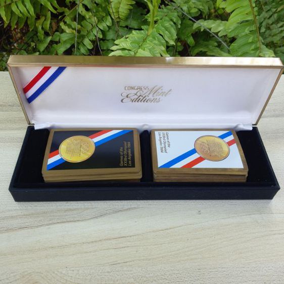 สำรับไพ่ที่ระลึก 1984 Los Angeles 23rd Olympic Gold Playing Cards - Kaidee