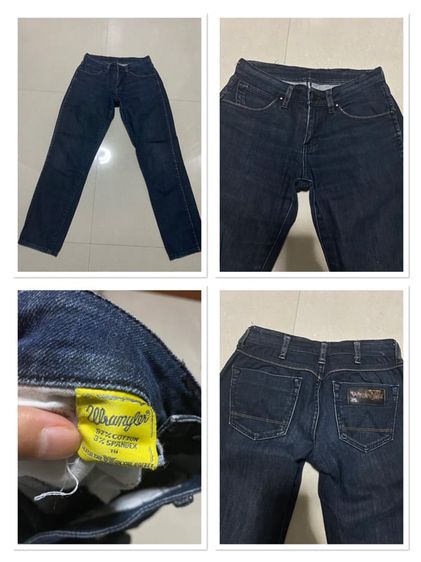กางเกงยีนส์ wrangler เอว26นิ้ว ยาว34นิ้ว สะโพก38นิ้ว เป้ายาว8นิ้ว ปลายขา6นิ้ว - Kaidee