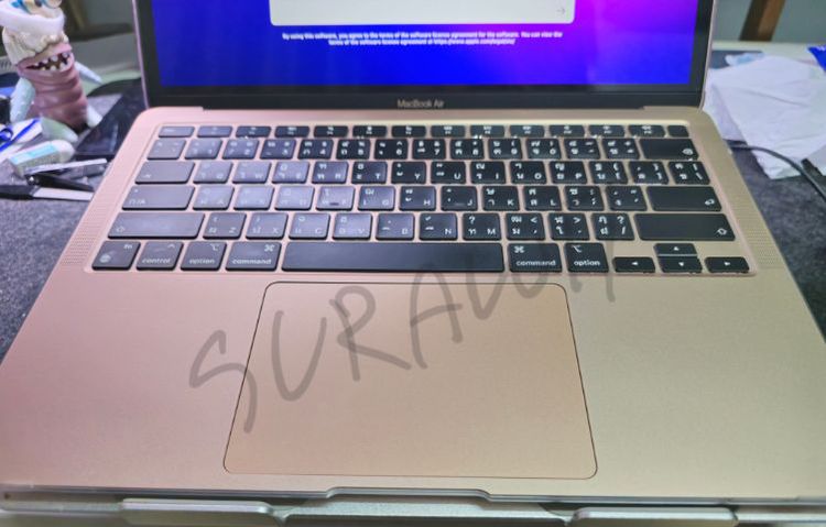 MacbookAir (Retina13", 2020) M1 8-Core CPU 7-Core GPU SSD 256Gb Ram 8Gb สี Gold พร้อม Magic ...