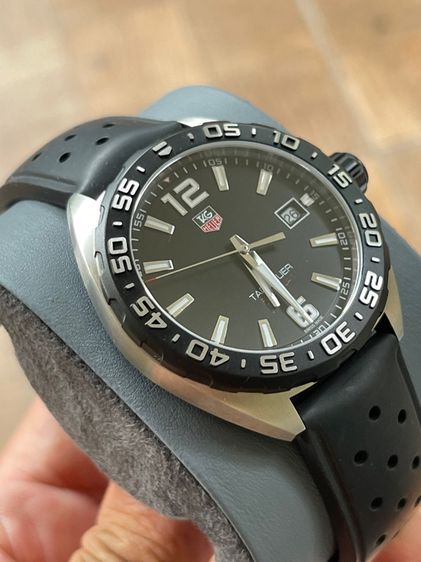 TAG HEUER Professional Link Date Watch WT1112 Quartz Silver Dial ...