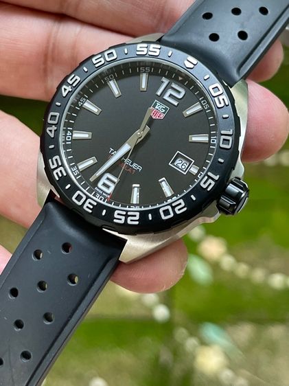 TAG HEUER Professional Link Date Watch WT1112 Quartz Silver Dial ...
