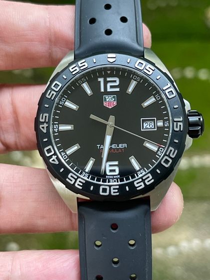 TAG HEUER Professional Link Date Watch WT1112 Quartz Silver Dial ...