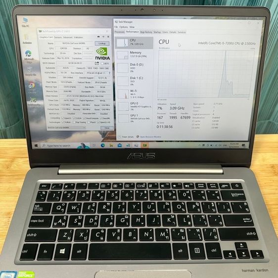 otebook โน๊ตบุ๊ค Asus UX410U corei5 gen7 มือ2 สภาพดี - Kaidee
