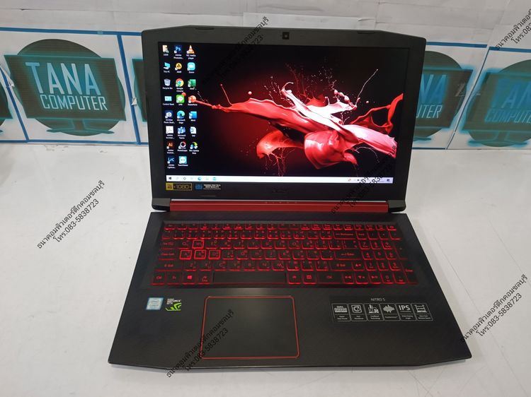 (9,900)Notebook Acer Intel I5-8300H Ram8GB SSD250GB GTX1050 4GB - Kaidee