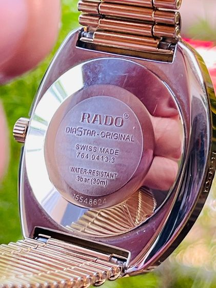 ( เรือนนี้ได้ขายแล้วครับ ) Rado diastar หน้าดำ พลอย 11 เม็ด รุ่นใหม่ กล่อง ใบ ครบ - Kaidee