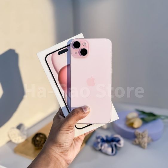 iPhone 15 Plus 256GB ZPA สีชมพู แท้ยกกล่องอีมี่ตรง ประกันศูนย์เหลือถึงปีหน้า - Kaidee
