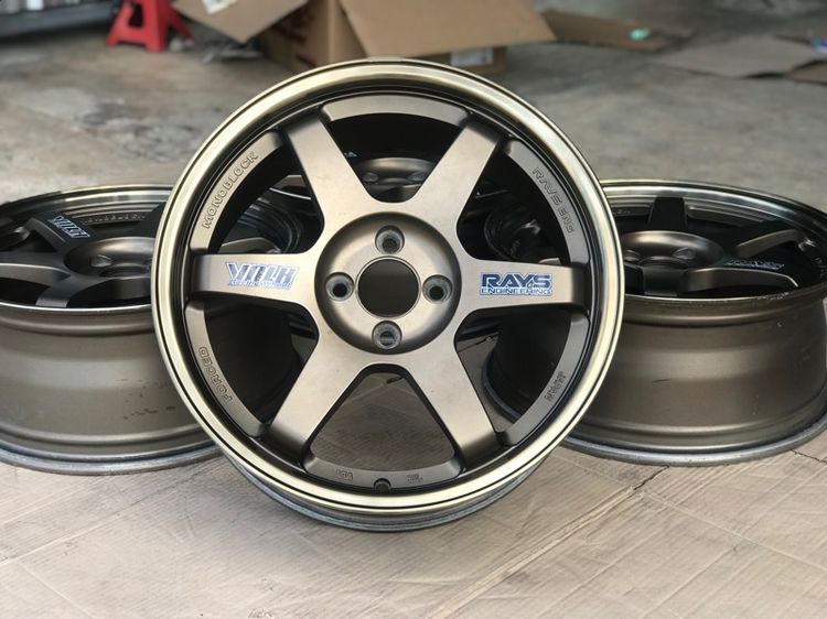 TE37 ขอบ17 กว้าง7.5 ET35 , 4 รู 100 - Kaidee