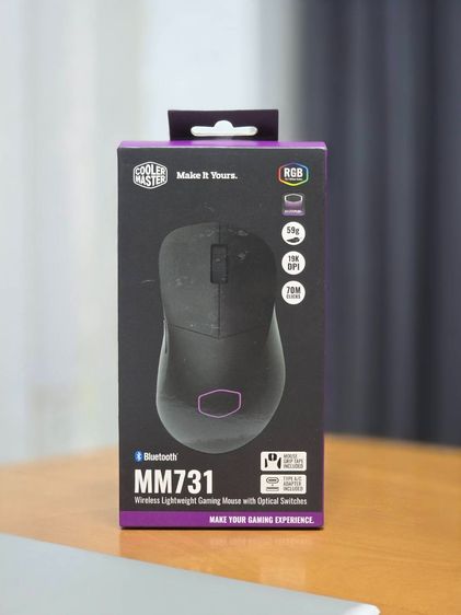 MOUSE COOLER MASTER MM731 RGB GAMING MOUSE (สีดำ) - Kaidee