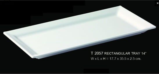 Ektra Metro Living ถาดสี่เหลี่ยมผืนผ้า T2057 14 นิ้ว - Kaidee