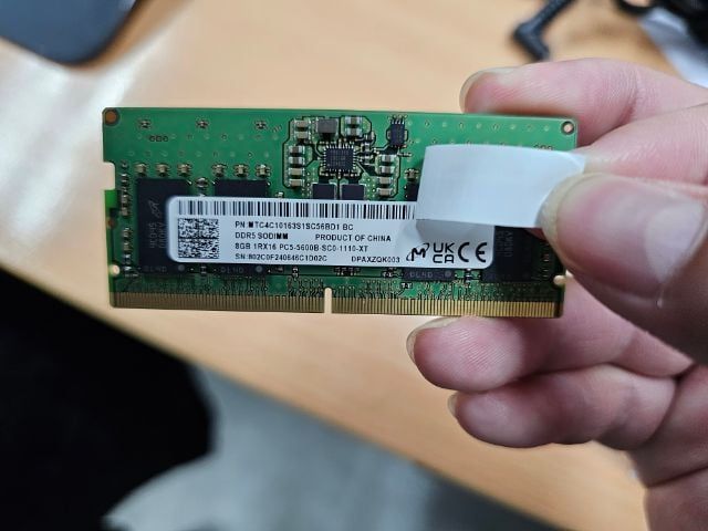 ram notebook ddr5 bus 5600 8 GB ถอดจากเครื่อง hp มี 2 ชิ้น ชิ้นละ600 บาท - Kaidee