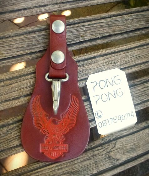 พวงกุญแจ harley-davidson Leather Belt Loop Keychain - Kaidee
