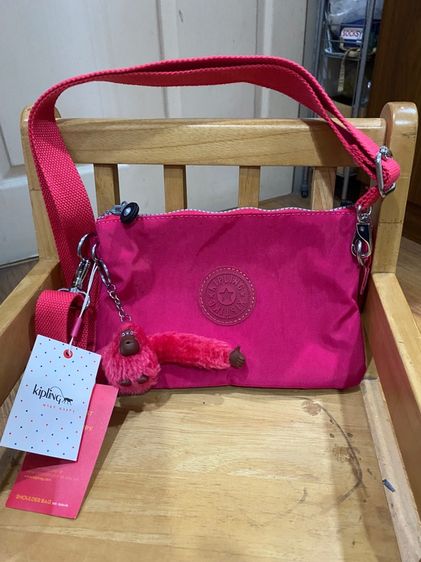 กระเป๋า Kipling ของแท้ มือ1 ครอสบอดี้ใบเล็ก สีบานเย็น - Kaidee