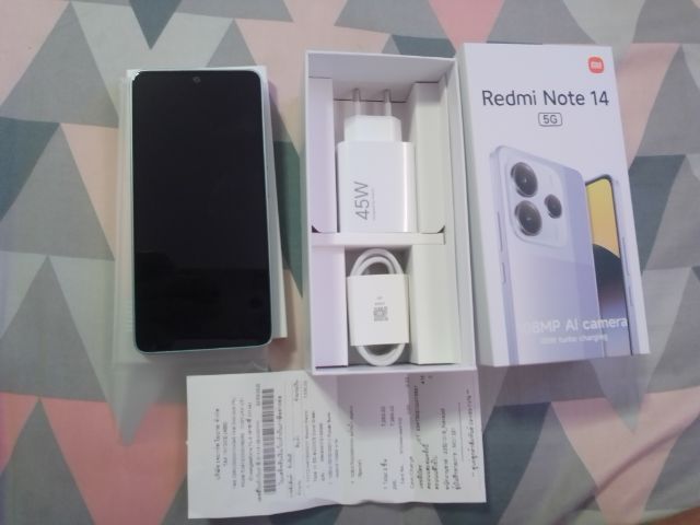 ขาย Xiaomi Redmi Note 14 5G RAM 8GB ROM 256GB สีเขียวมิ้นท์ เครื่องใหม่แกะกล่อง มีใบเสร็จ ราคา ...