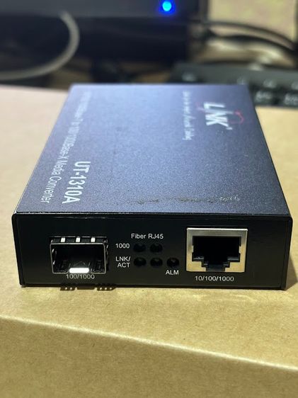 Link UT-1310A Fiber Gigabit Media Converter, 10 100 1000 Mbps ใช้งานได้ ...