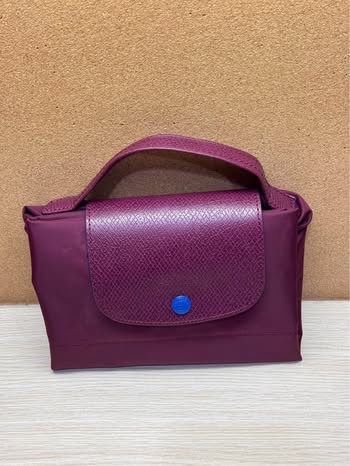 กระเป๋า Longchamp Le Pliage ของแท้ สี maroon หูสั้น - Kaidee