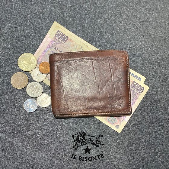 IL BISONTE Wallet กระเป๋าสตางค์หนังแท้คุณภาพดี made in Italy - Kaidee