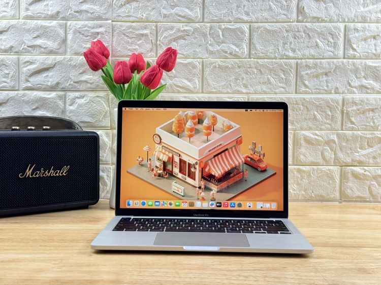 Macbook pro 2020 13 นิ้ว , CPU i5 , Ram 8Gb , HD 256 GB , แบต count 210 ...