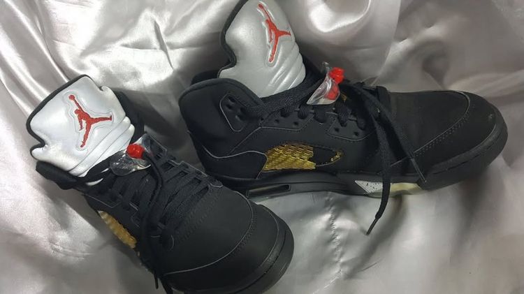Nike The Air Jordan 5 OG 2016 Retro Black Metallic - Kaidee
