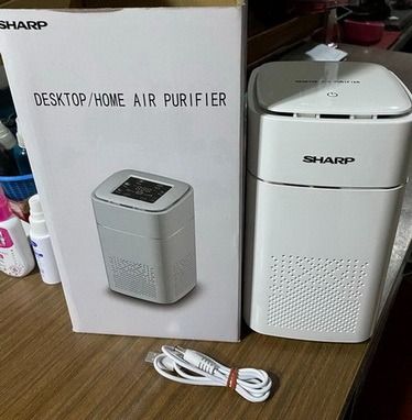 SHARP เครื่องกรองอากาศ air purifier เครื่องฟอกอากาศพกพา PM2.5 Usb - 370770503 - Kaidee