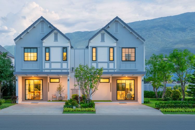 บ้านแฝดสองชั้น บ้านสไตล์ Classic Country โครงการอรสิริน วิลล์ สันทราย - 370897676 - Kaidee