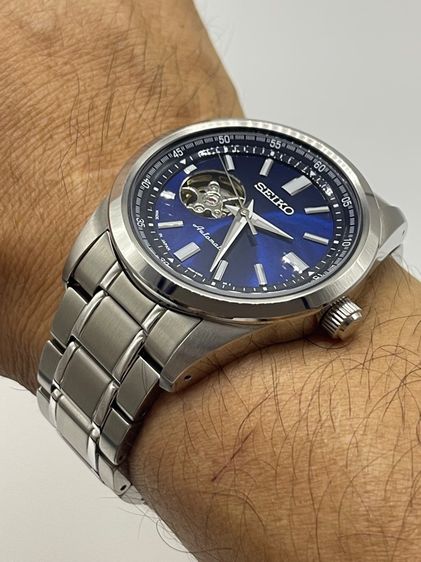 SEIKO AUTOMATIC SCVE051 OPEN HEART BLUE DIAL MADE IN JAPAN MEN’S WATCH - 370927328 - Kaidee