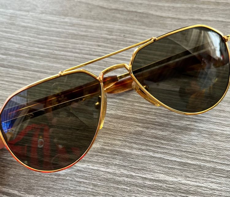 แว่นตากันแดด Ao Skymaster Aviator 20KGF ขนาด 54-14 เลนส์กระจกเดิม Ao ...