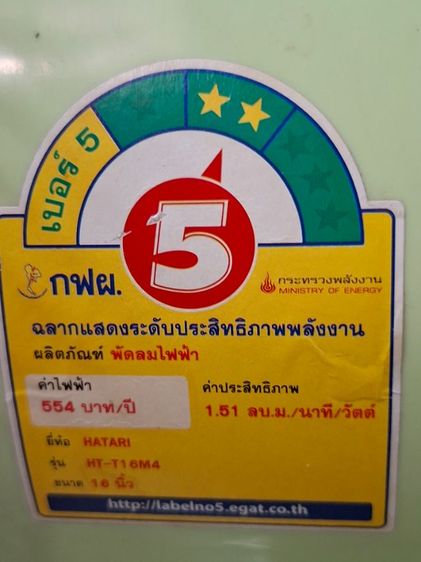 ขายพัดลม Hatari 16 นิ้ว รุ่น HT-T16M4 (สีเขียว) - 371083071 - Kaidee